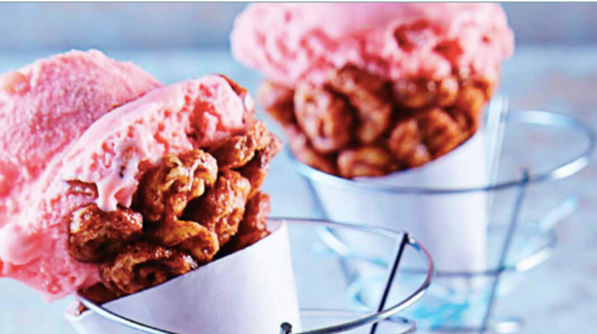 DIY: Conitos de cereal con helado de fresa para preparar con tu BFF ...