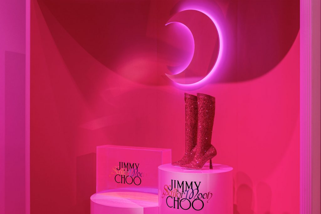 botas sailor moon Jimmy Choo edición especial 30 aniversario